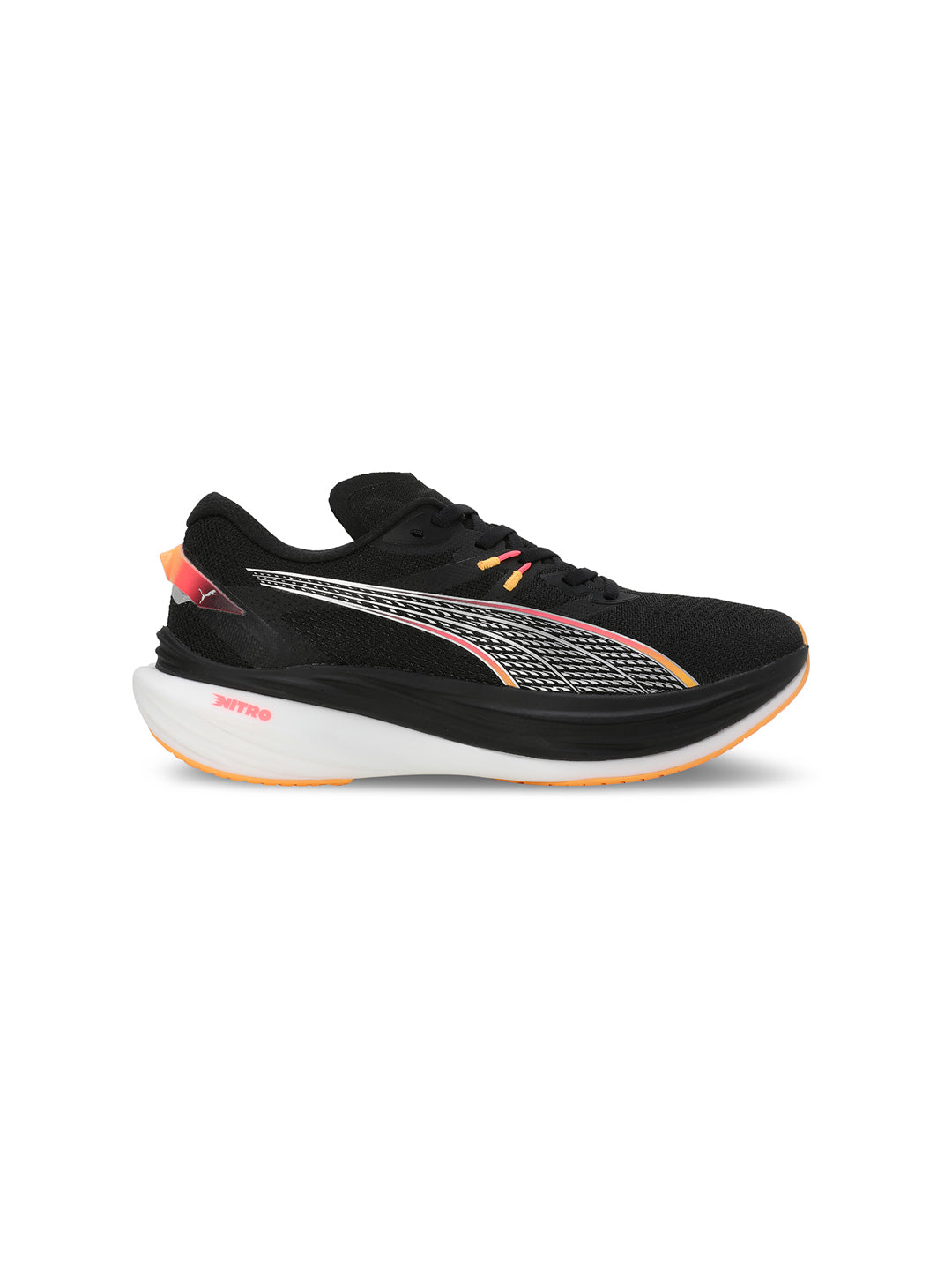 Puma Deviate NITRO 3 PUMA Black-Sun Stream Men's Sports Shoes ...